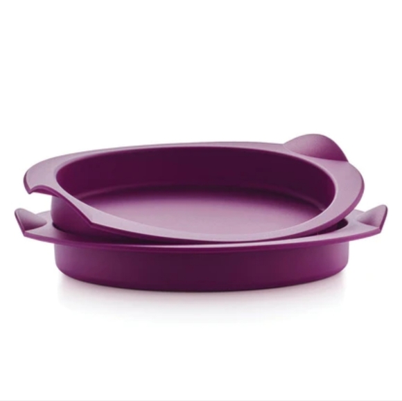 Tupperware | Kitchen | Tupperware Silicone Small Round Forms Set Of 2 ...